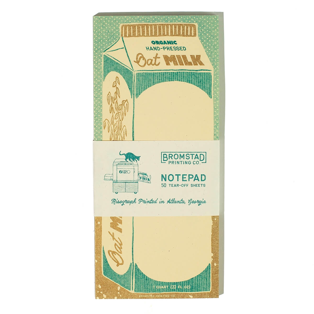Oat Milk Risograph Notepad by Bromstad Printing Co. – Junior Edition