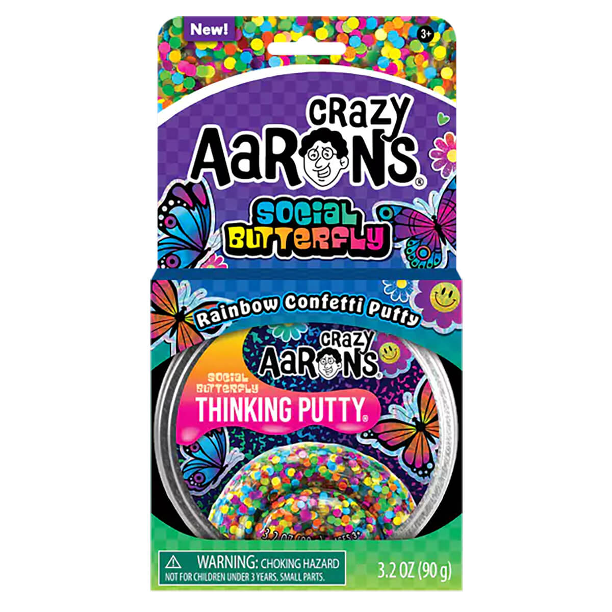 Social Butterfly Trendsetters Thinking Putty by Crazy Aarons – Junior Edition