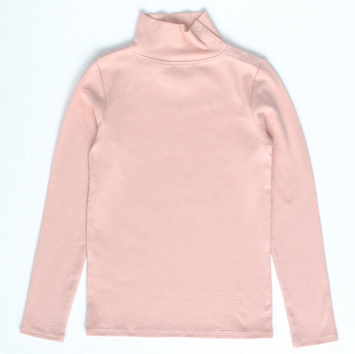 Pima Snap Turtleneck in Blush by Iver & Isla – Junior Edition