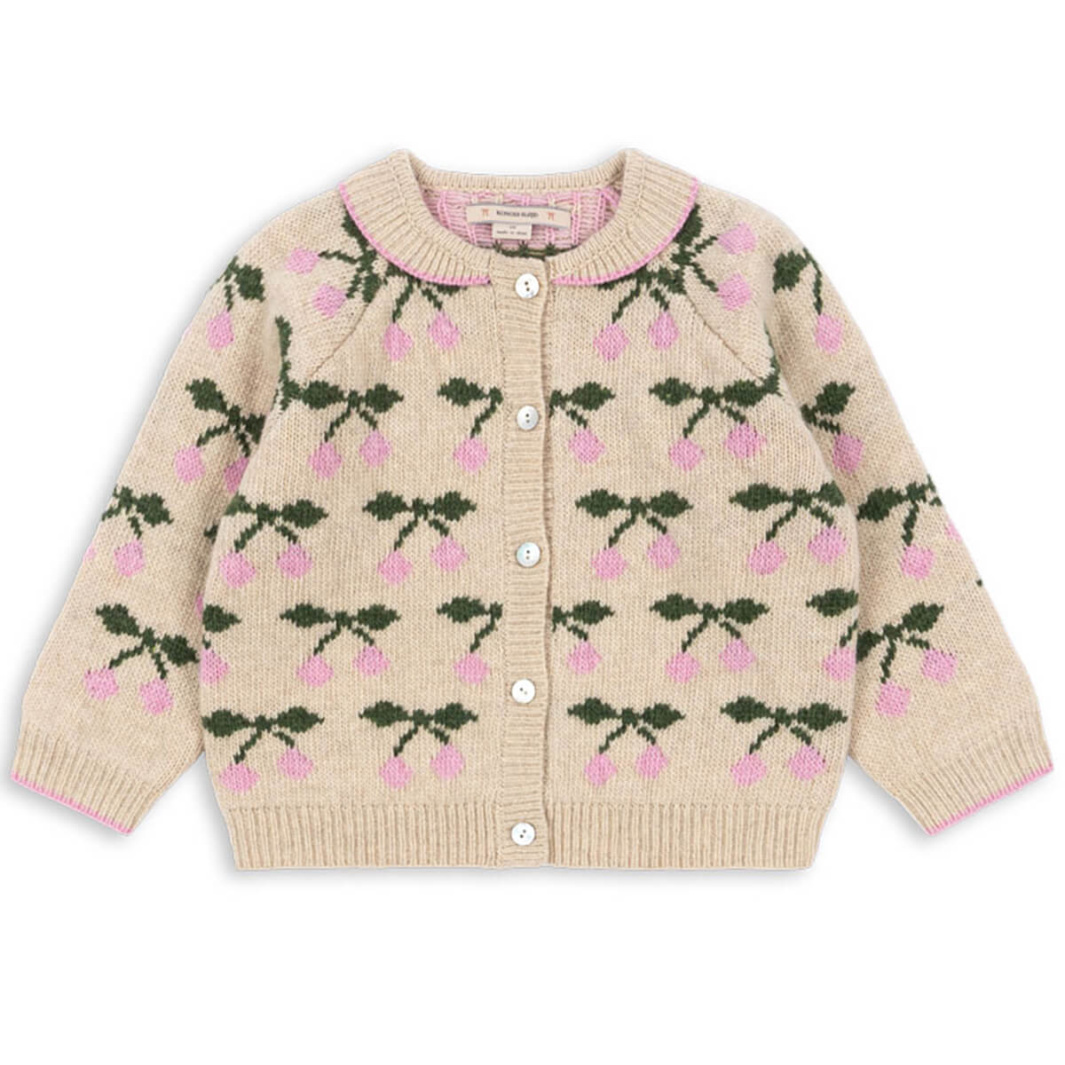 Belou Collar Cardigan in Cherry by Konges Slojd – Junior Edition
