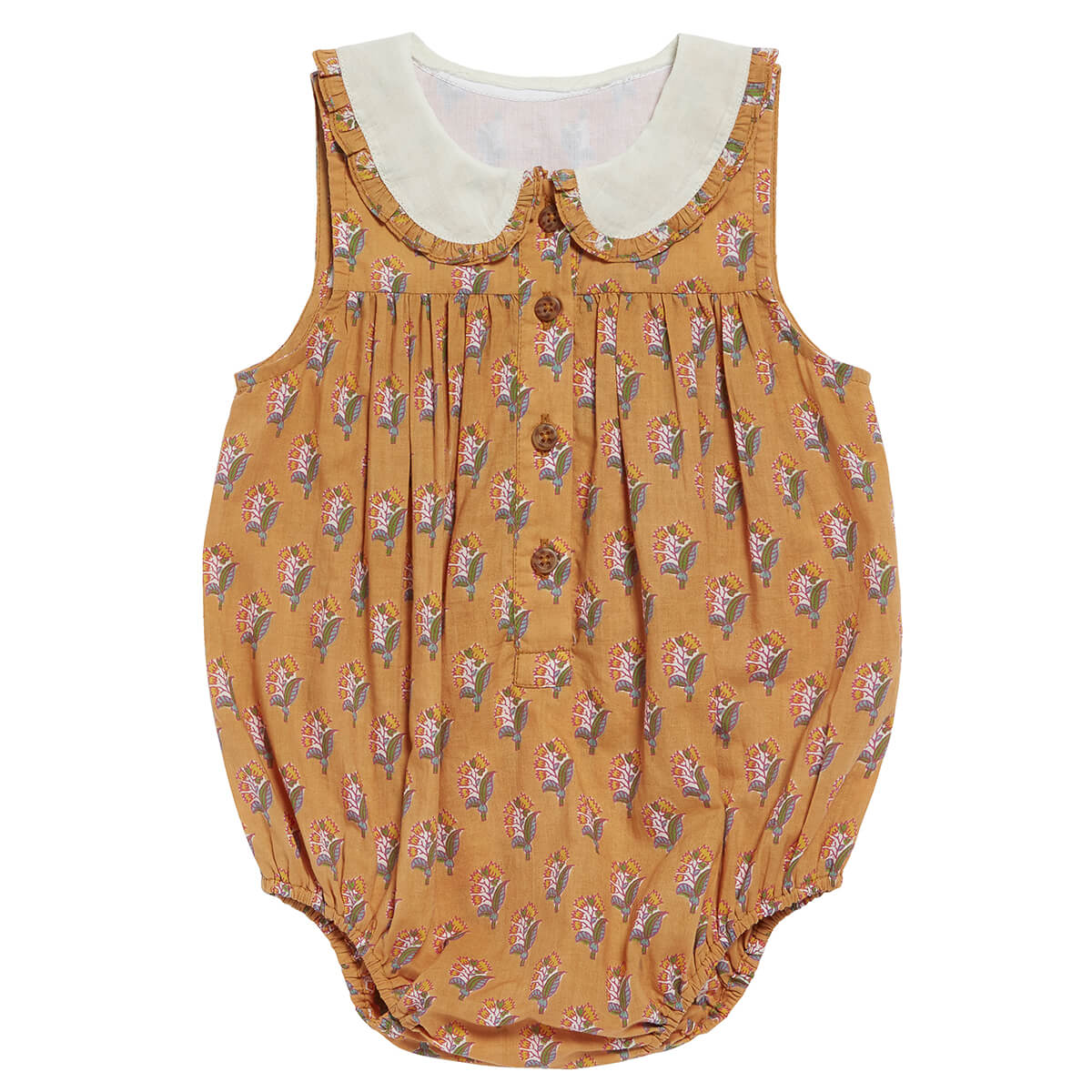 Iris Romper in Saffron Floral by Little Cotton Clothes - Last Ones In – Junior Edition