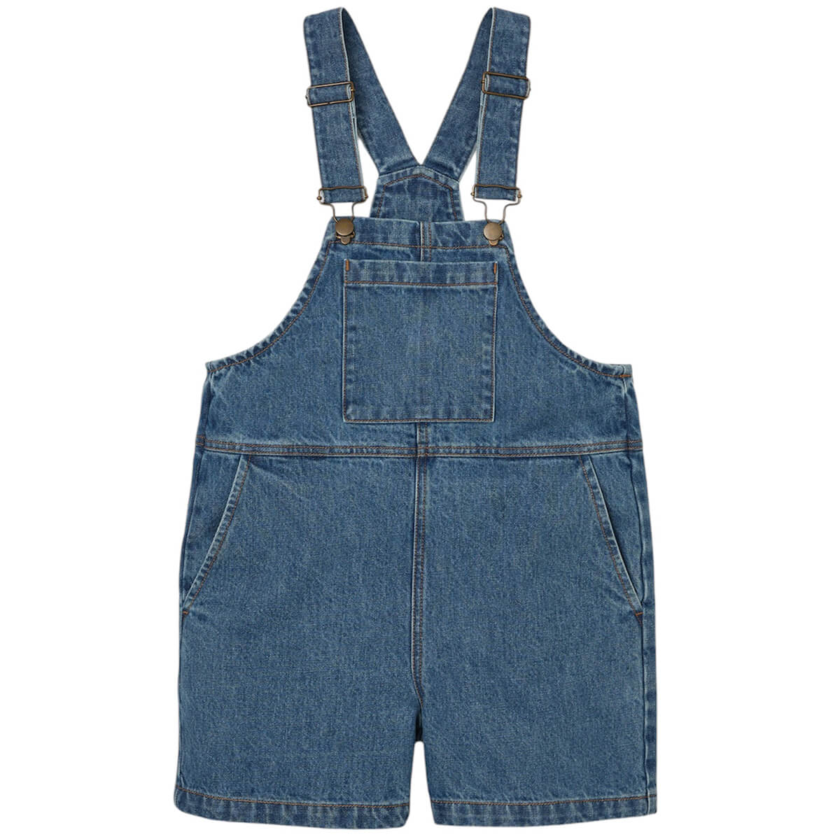 Short Dungaree in Stonewash Blue Denim by Main Story - Last Ones In St – Junior Edition