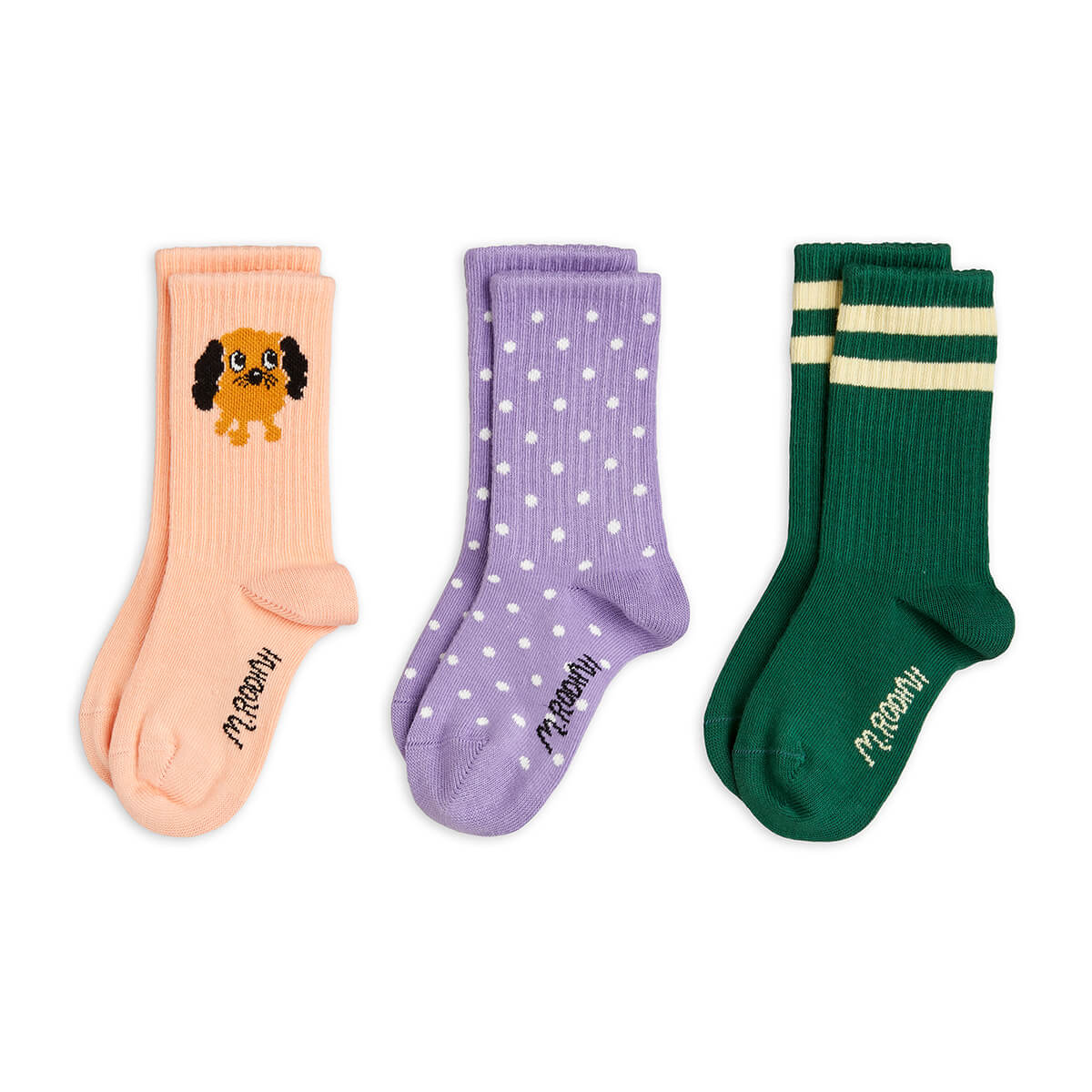 Doggie Socks (3 Pack) by Mini Rodini – Junior Edition