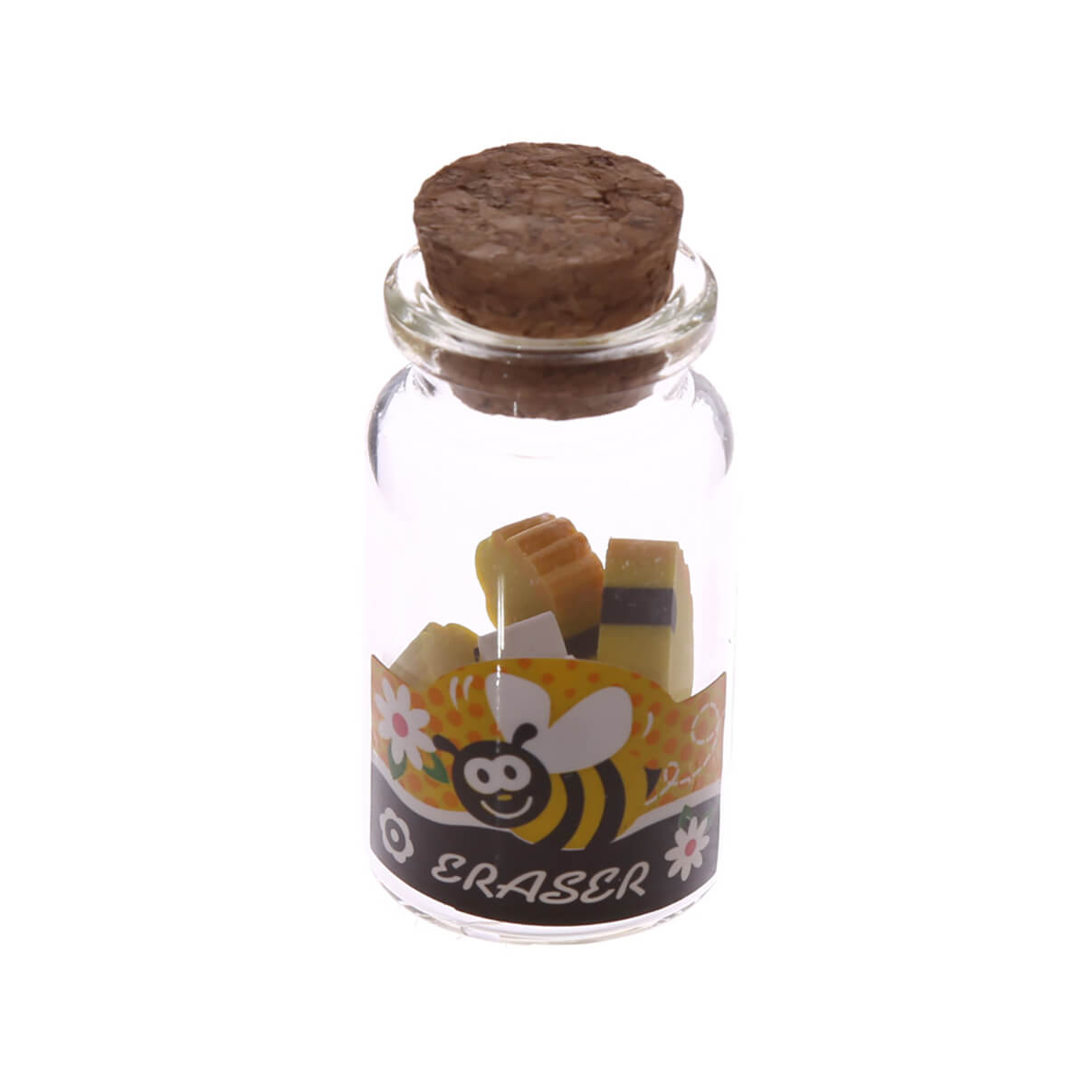 Honey Bee Mini Erasers In A Jar by Puckator – Junior Edition