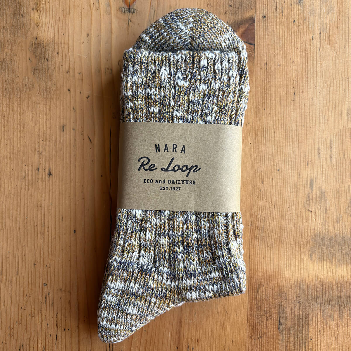 Nara Re Loop Men's Socks in Earth by Souki Japan – Junior Edition