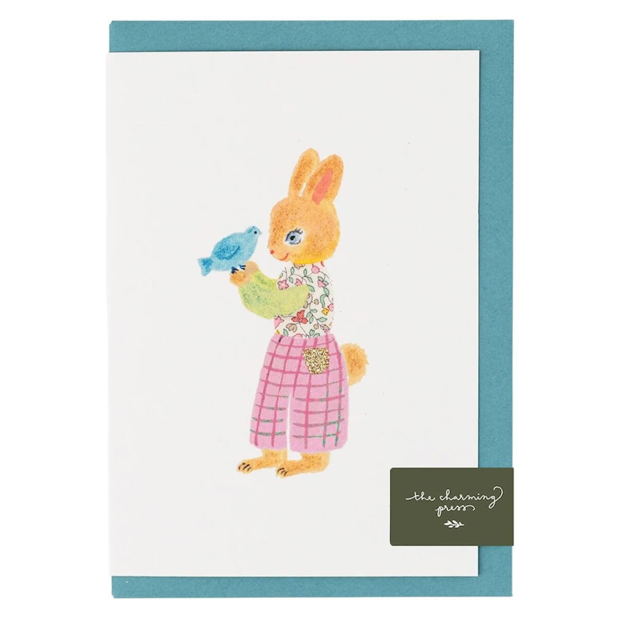Liberty Rabbit Greetings Card in Katie & Millie Liberty Print by Aiko ...