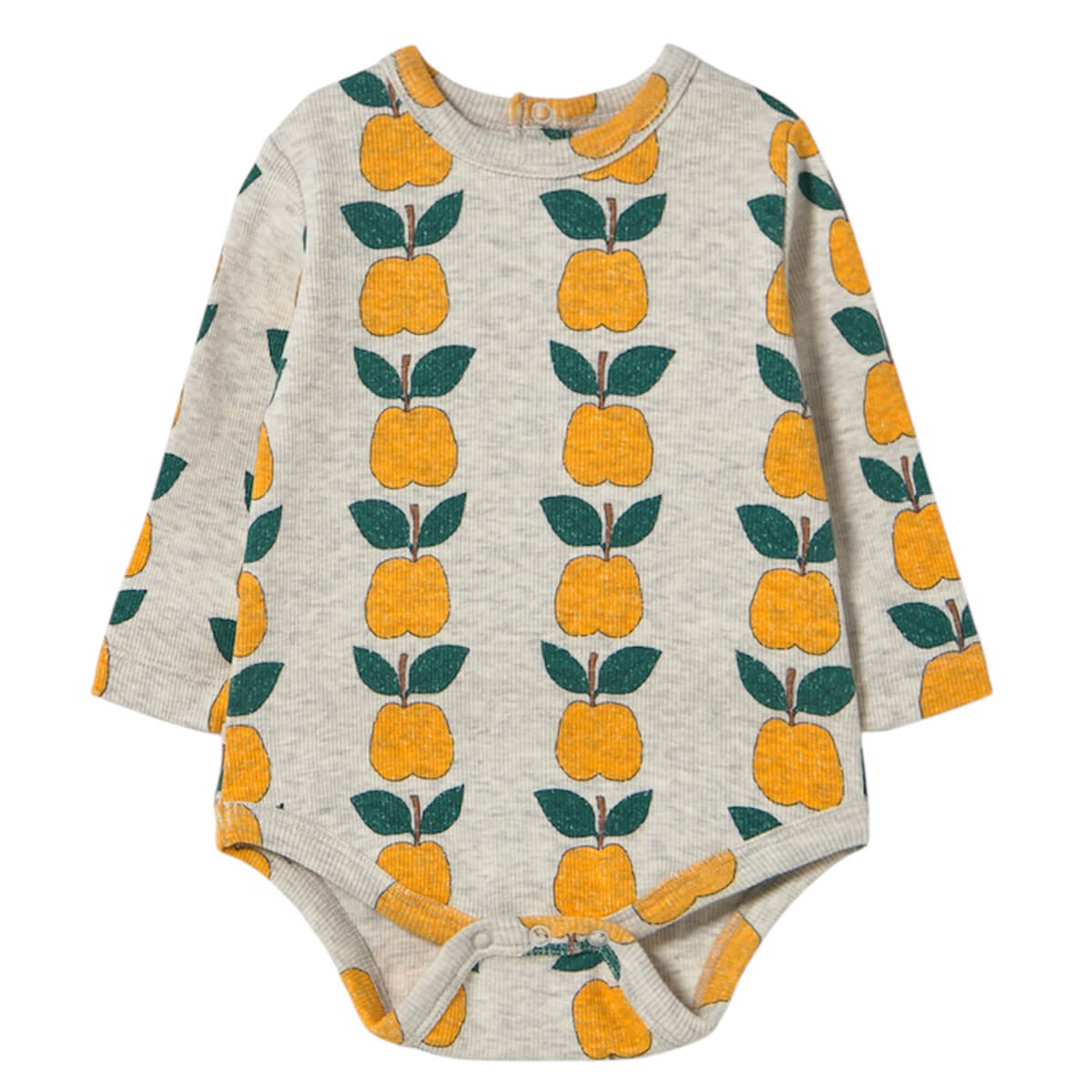 Apples Rib Body in Light Cream Heather by Tinycottons – Junior Edition