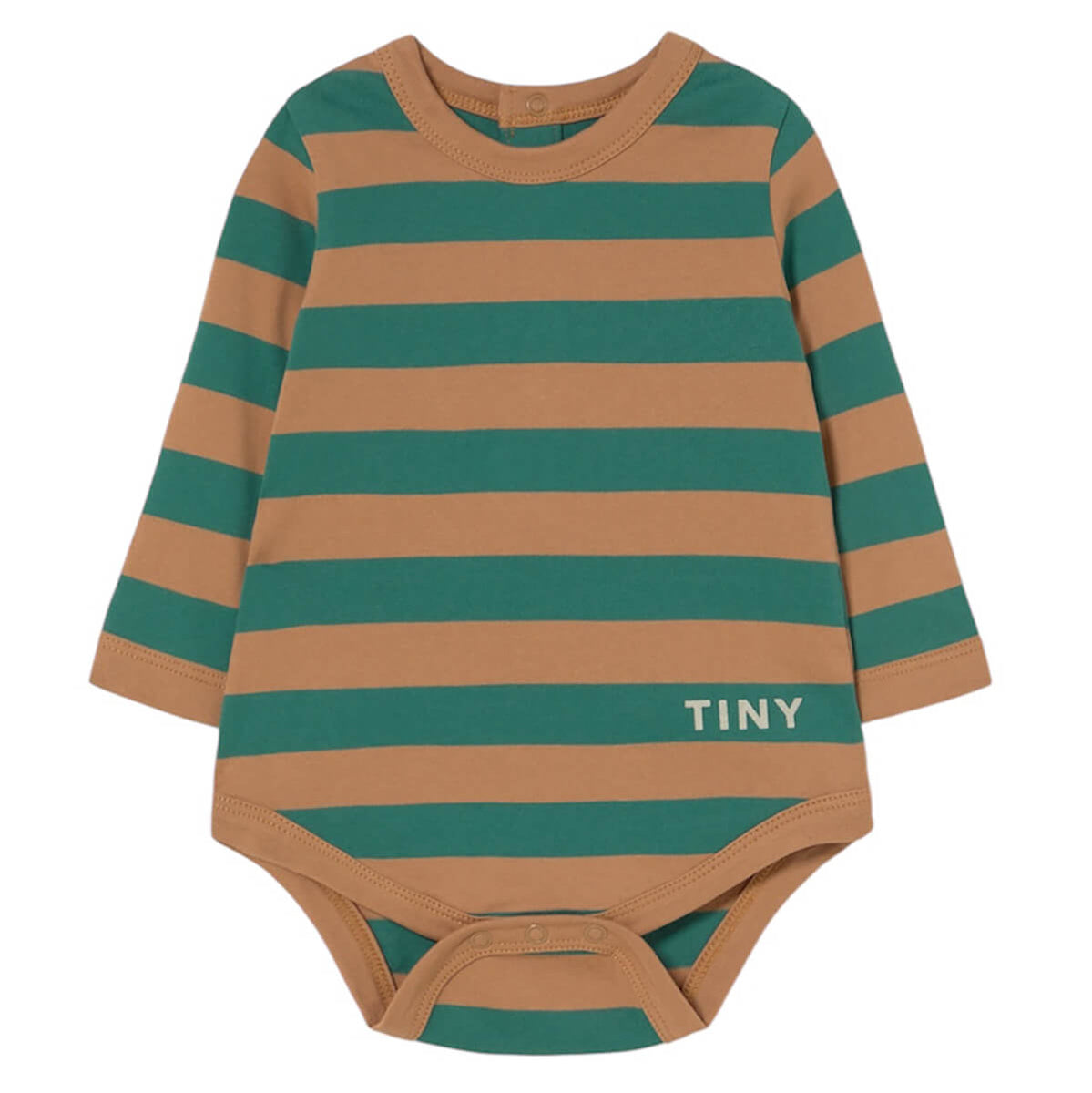 Stripes Knit Body in Dark Green by Tinycottons – Junior Edition