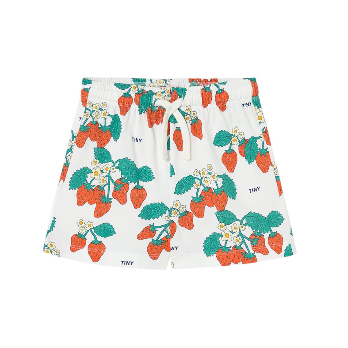 Strawberries Shorts in Off White by Tinycottons – Junior Edition