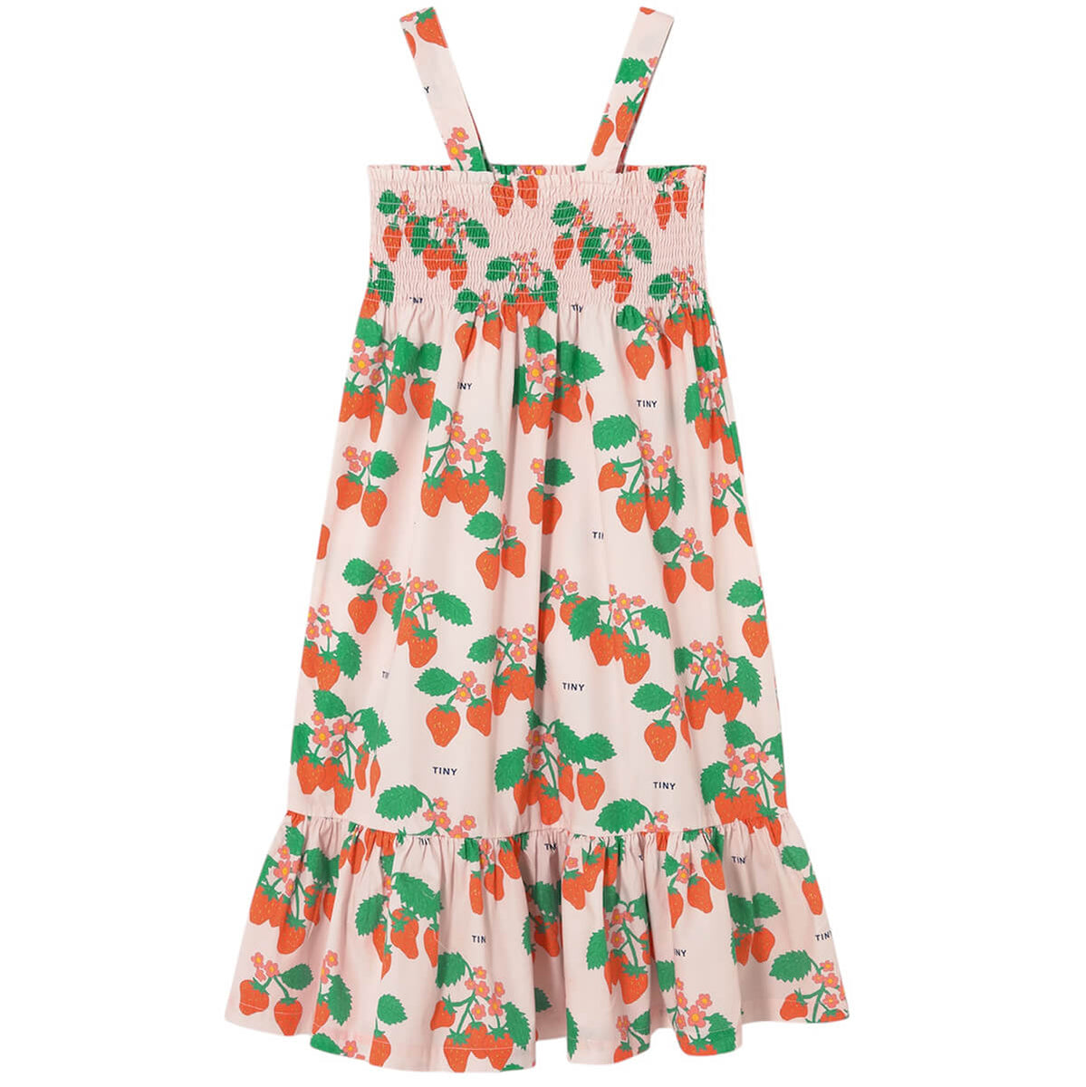 Strawberries Woven Dress in Pastel Pink by Tinycottons - Last Ones In – Junior Edition
