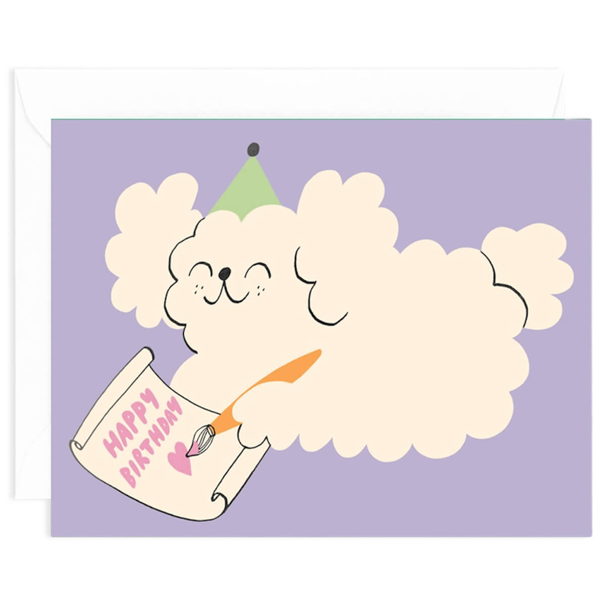 Happy Birthday Painting Greetings Card by Odile Ferraille for Wrap ...