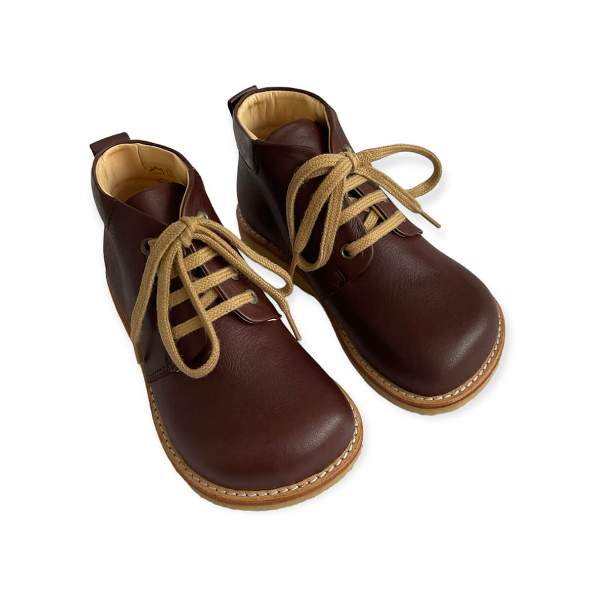 Wide Fit Lace Up Desert Boots in Angulus Brown by Angulus – Junior Edition