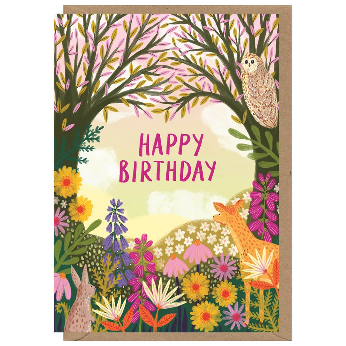 Enchanted Woods Birthday Greetings Card by Bonbi Forest for Earlybird – Junior Edition