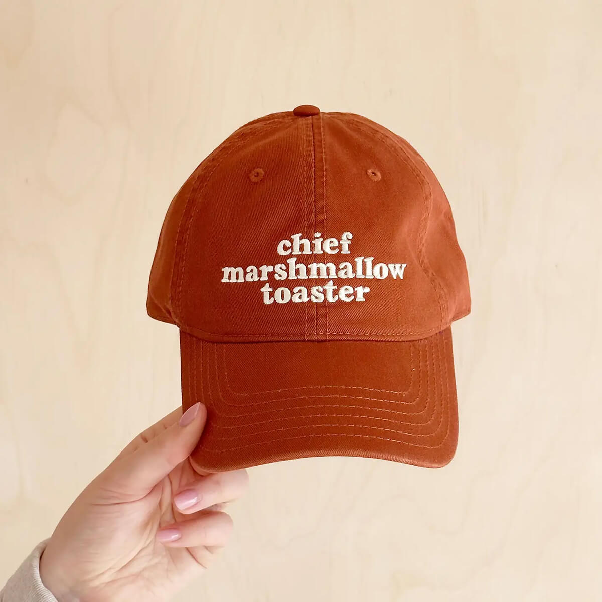 Chief Marshmallow Toaster Baseball Cap by Alphabet Bags – Junior Edition