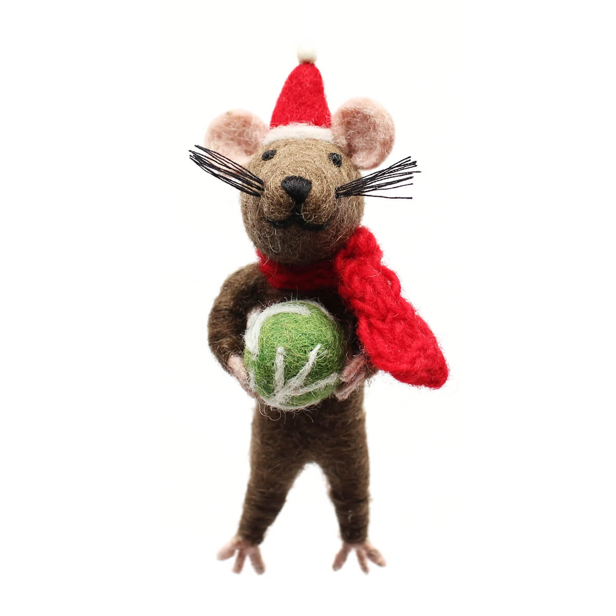 Festive Rat With Sprout Hanging Christmas Decoration by Amica – Junior ...