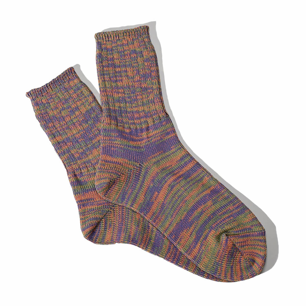 3 Colour Mix Half Women's Socks in Green by Anonymous Ism – Junior Edition