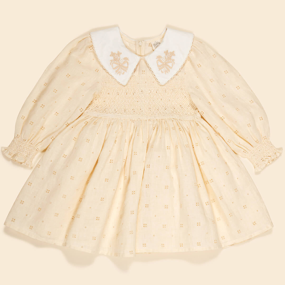 Carey Dress in Broderie by Apolina – Junior Edition