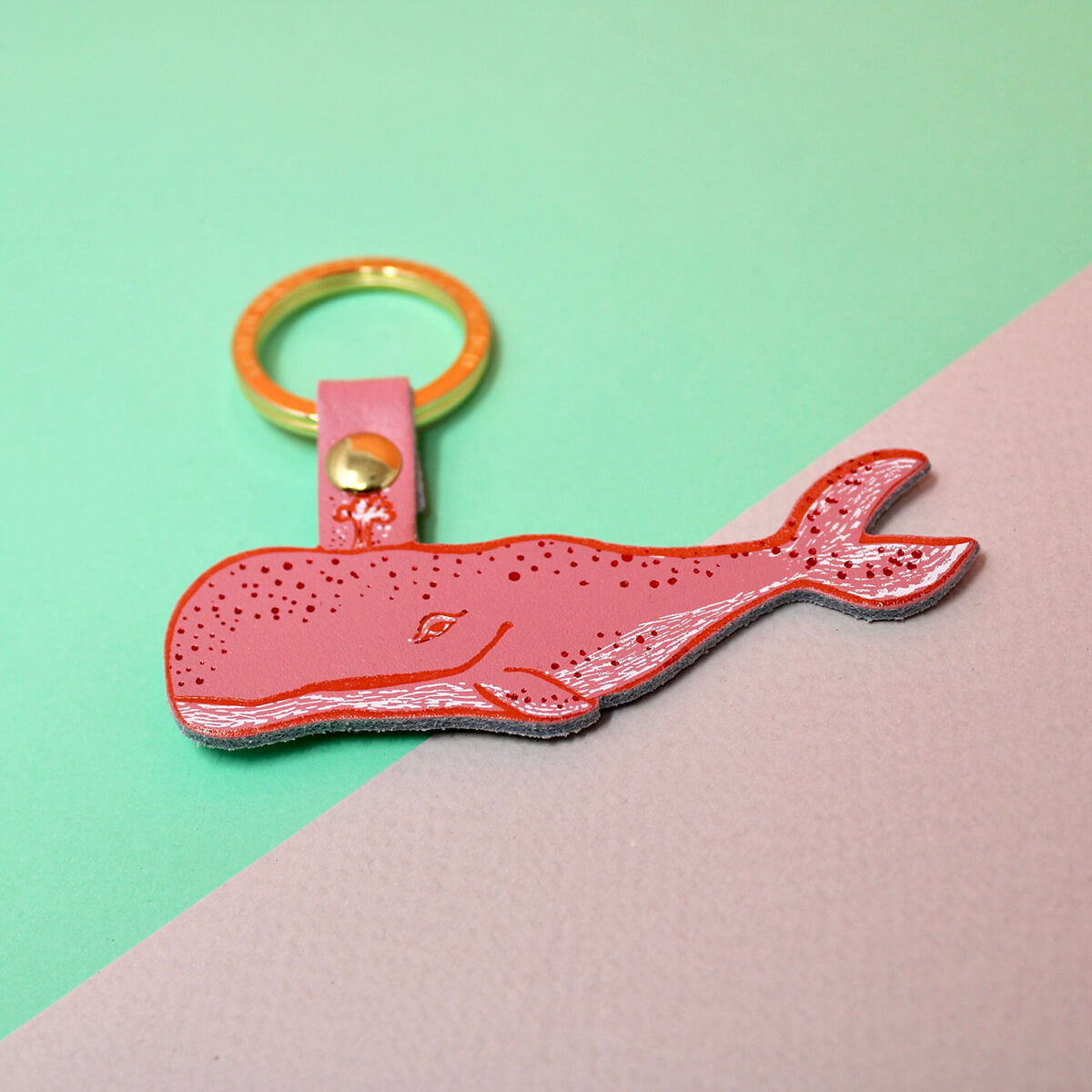 Humpback Whale Key Fob in Pink by Ark Colour Designs – Junior Edition