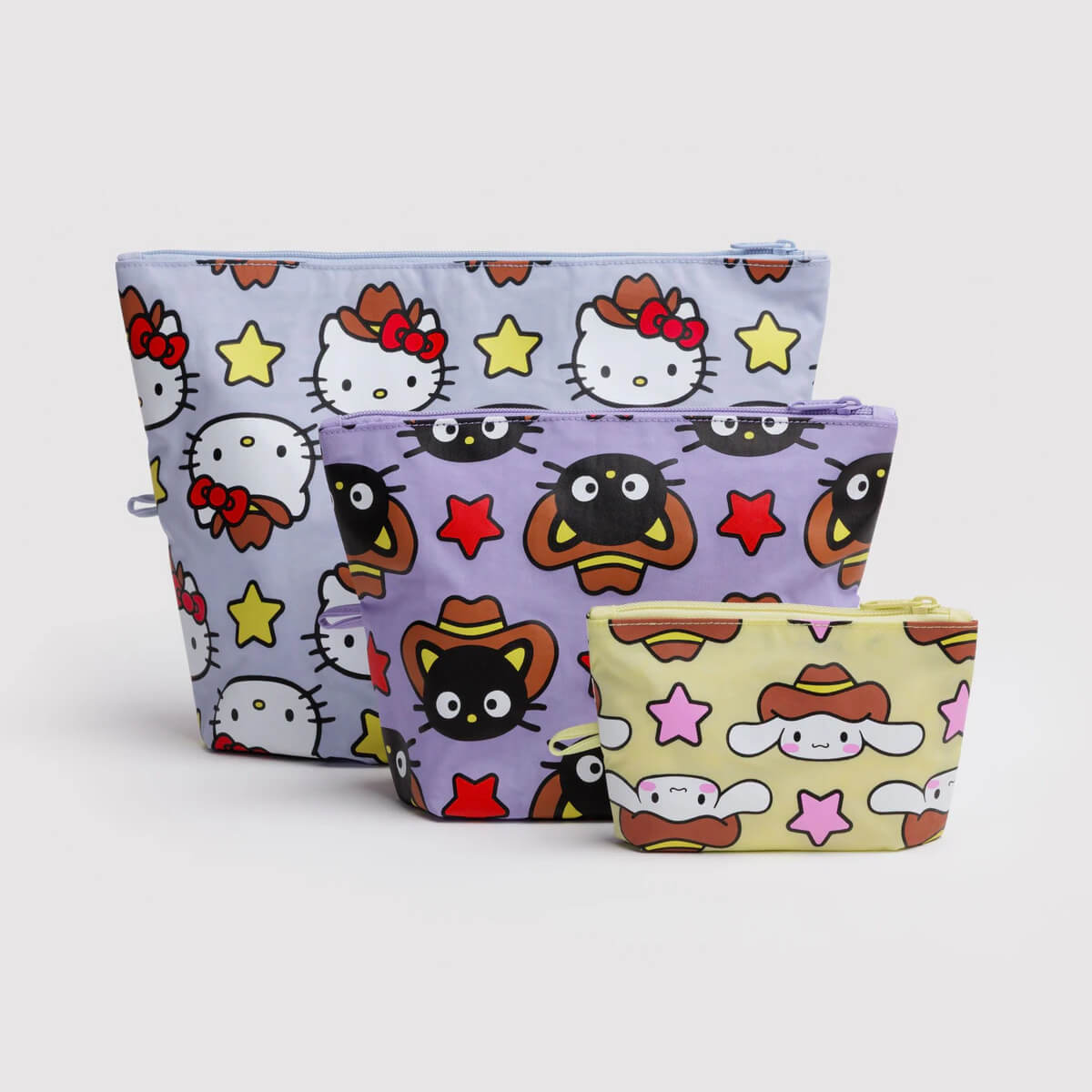 Go Pouch Set in Hello Kitty and Friends Western by Baggu – Junior Edition