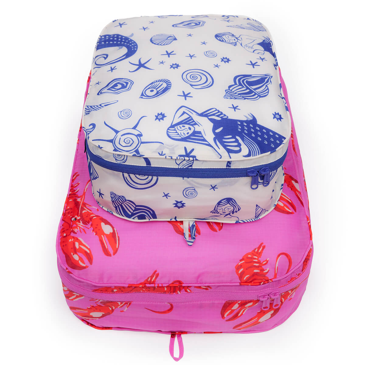 Large Packing Cube Set in Sea Creatures by Baggu – Junior Edition