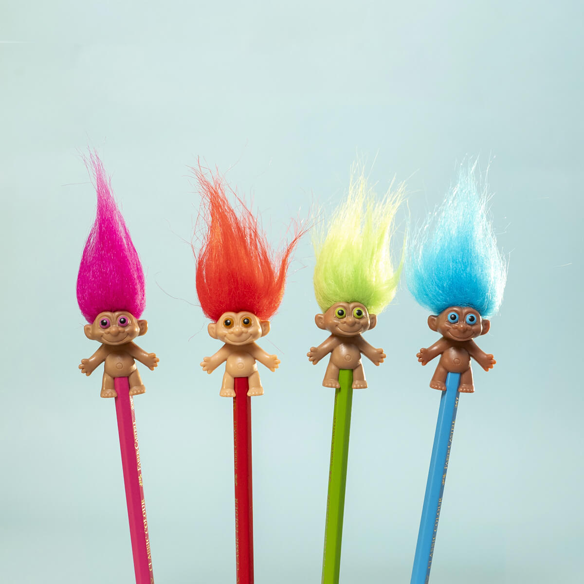 Good Luck Trolls Pencil Toppers by Bandai – Junior Edition