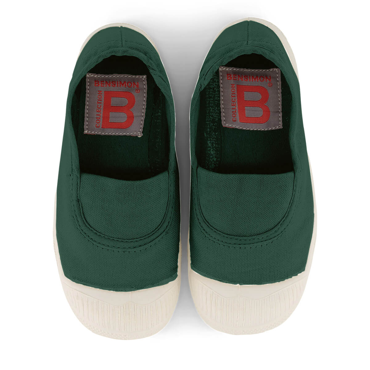 Elastic Tennis Shoe in Matcha by Bensimon – Junior Edition