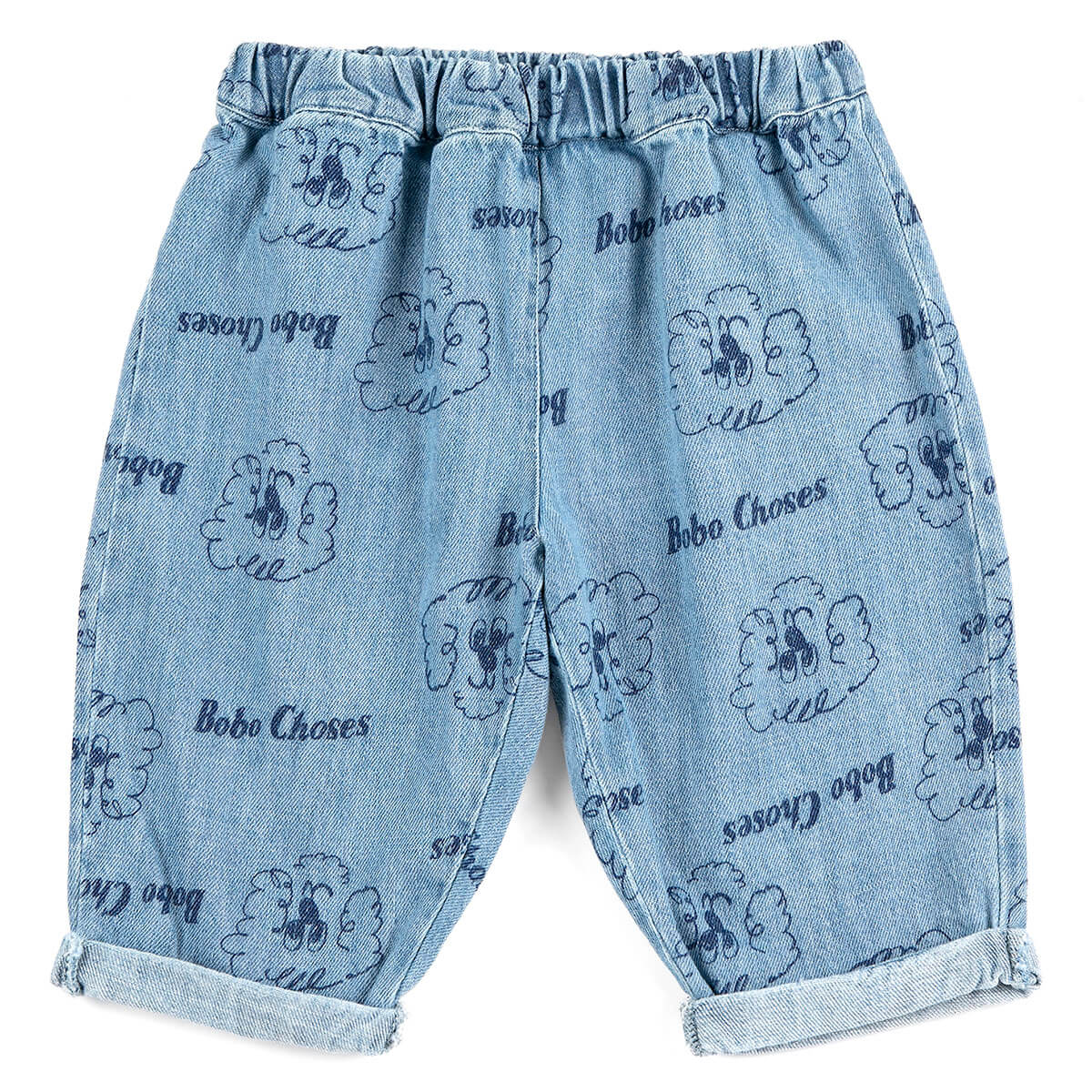 Pickles The Dog All Over Denim Baby Pants by Bobo Choses – Junior Edition