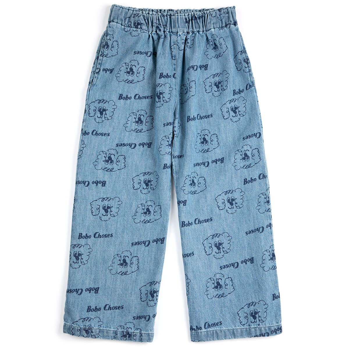 Pickles The Dog All Over Light Denim Pants by Bobo Choses – Junior Edition