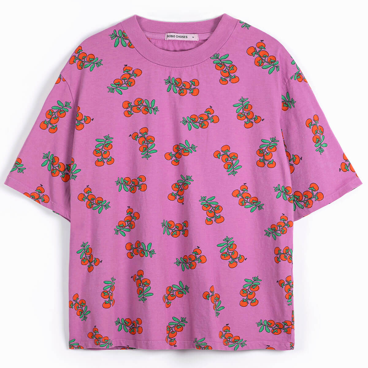 Tomatoes Print Fitted T-Shirt | Bobo Choses Womenswear | Junior Edition