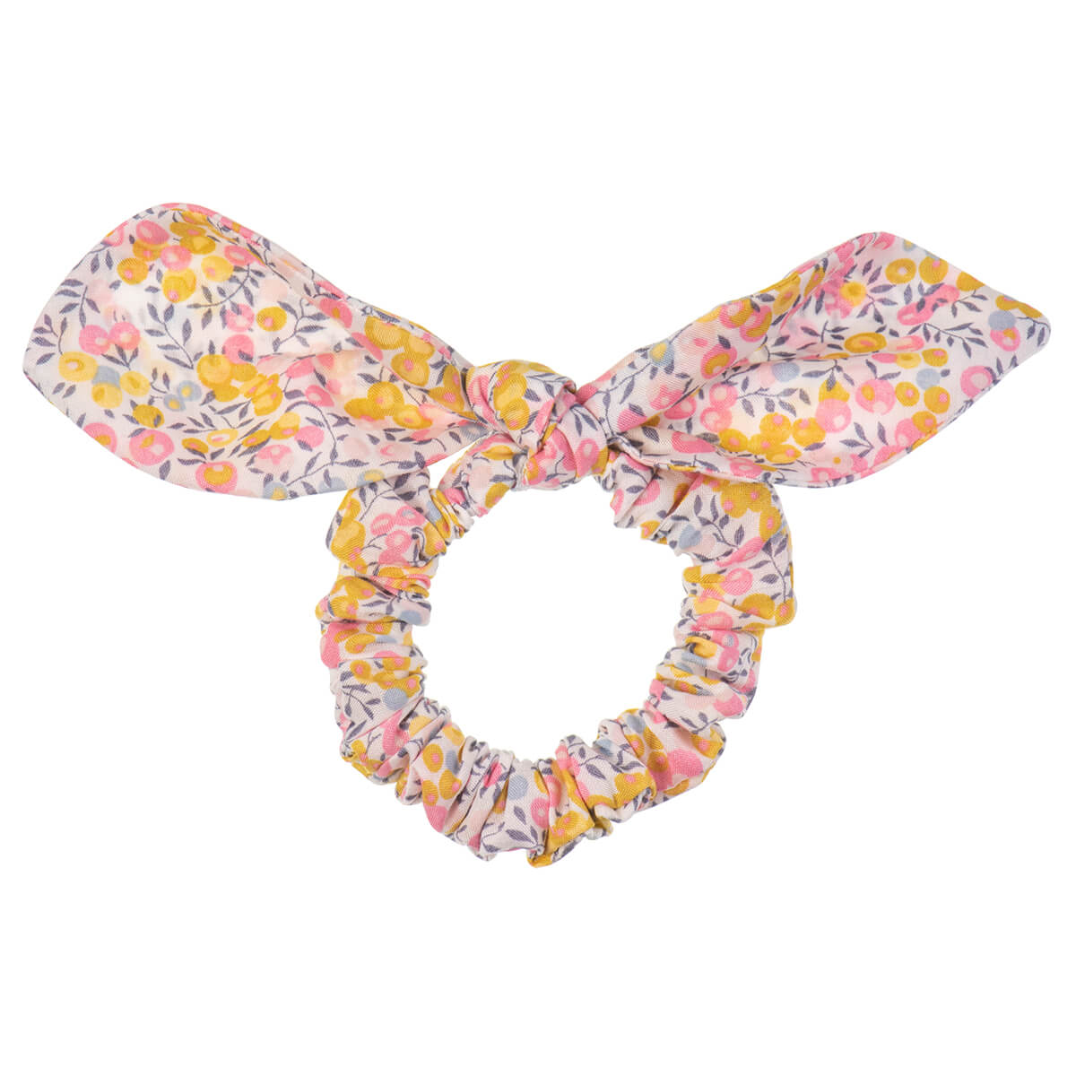 Liberty Hair Bow Scrunchie in Wiltshire Bud by Bon Dep – Junior Edition