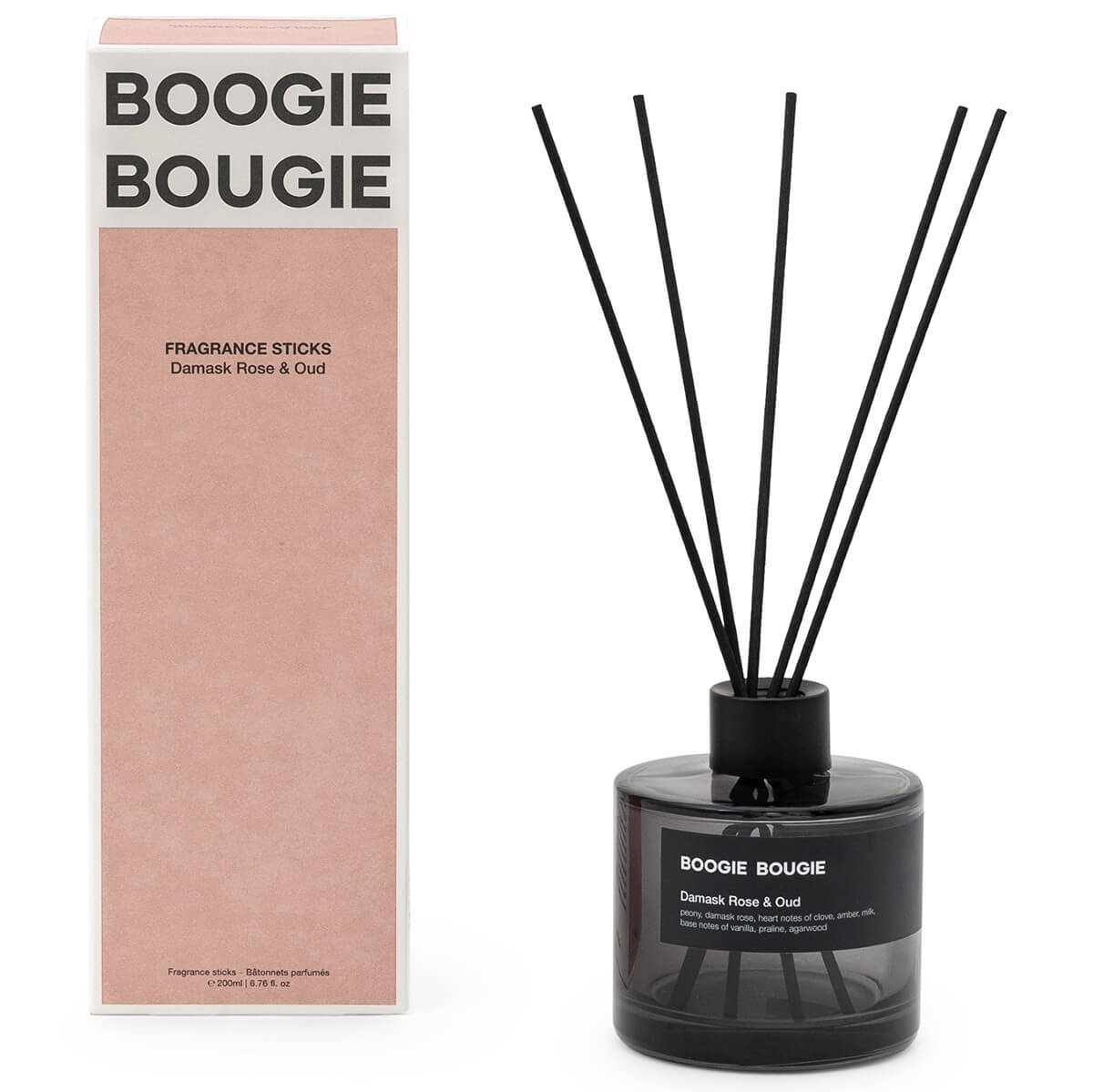 Damask Rose & Oud Fragrance Sticks by Boogie Bougie – Junior Edition