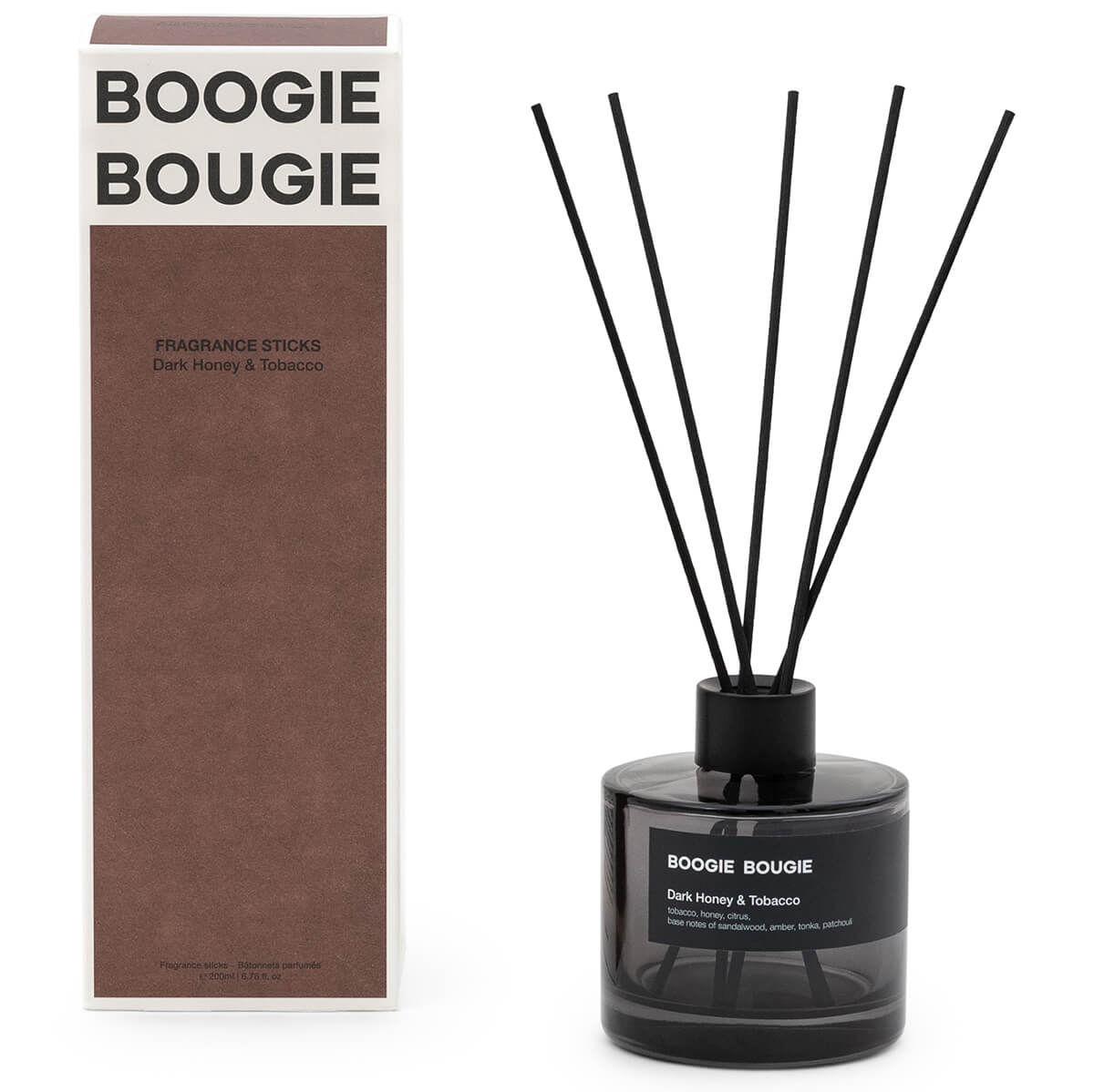Dark Honey & Tobacco Fragrance Sticks by Boogie Bougie – Junior Edition