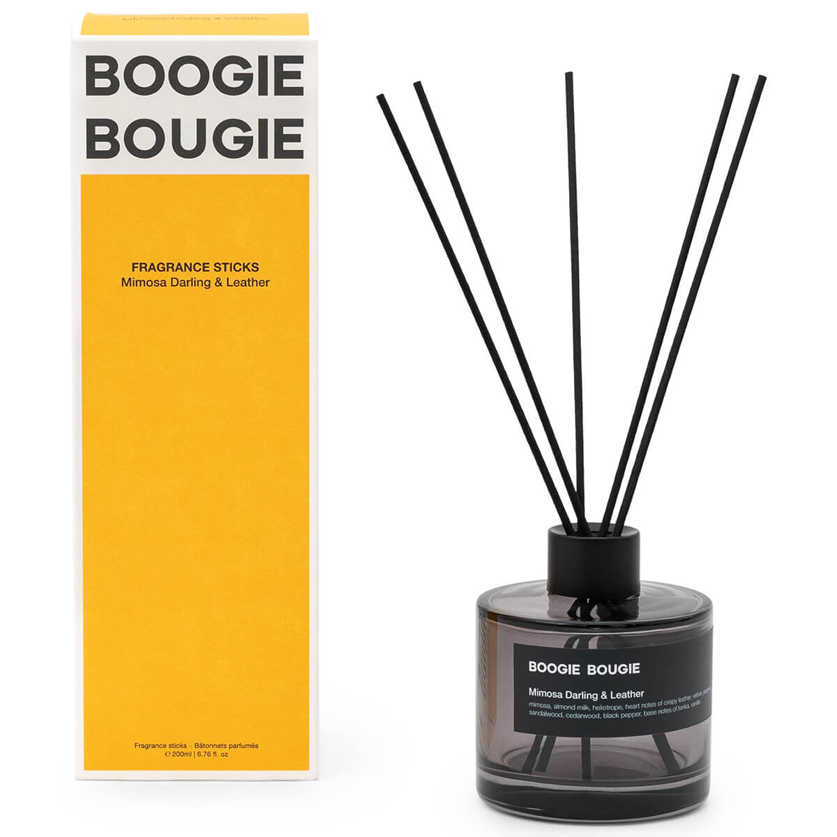 Mimosa Darling & Leather Fragrance Sticks by Boogie Bougie – Junior Edition