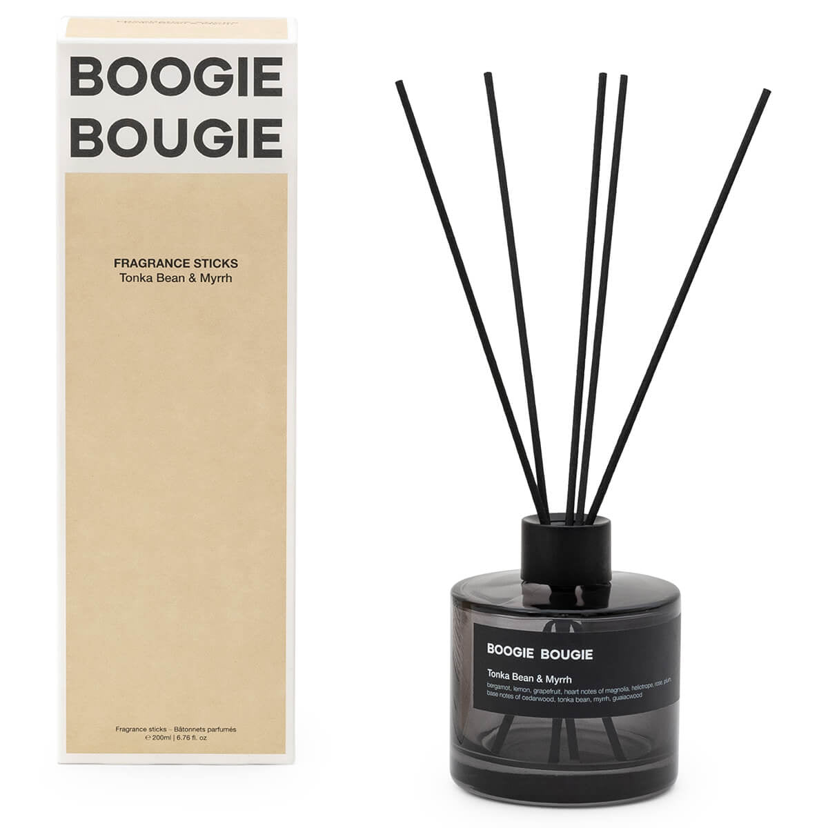 Tonka Bean & Myrrh Fragrance Sticks by Boogie Bougie – Junior Edition