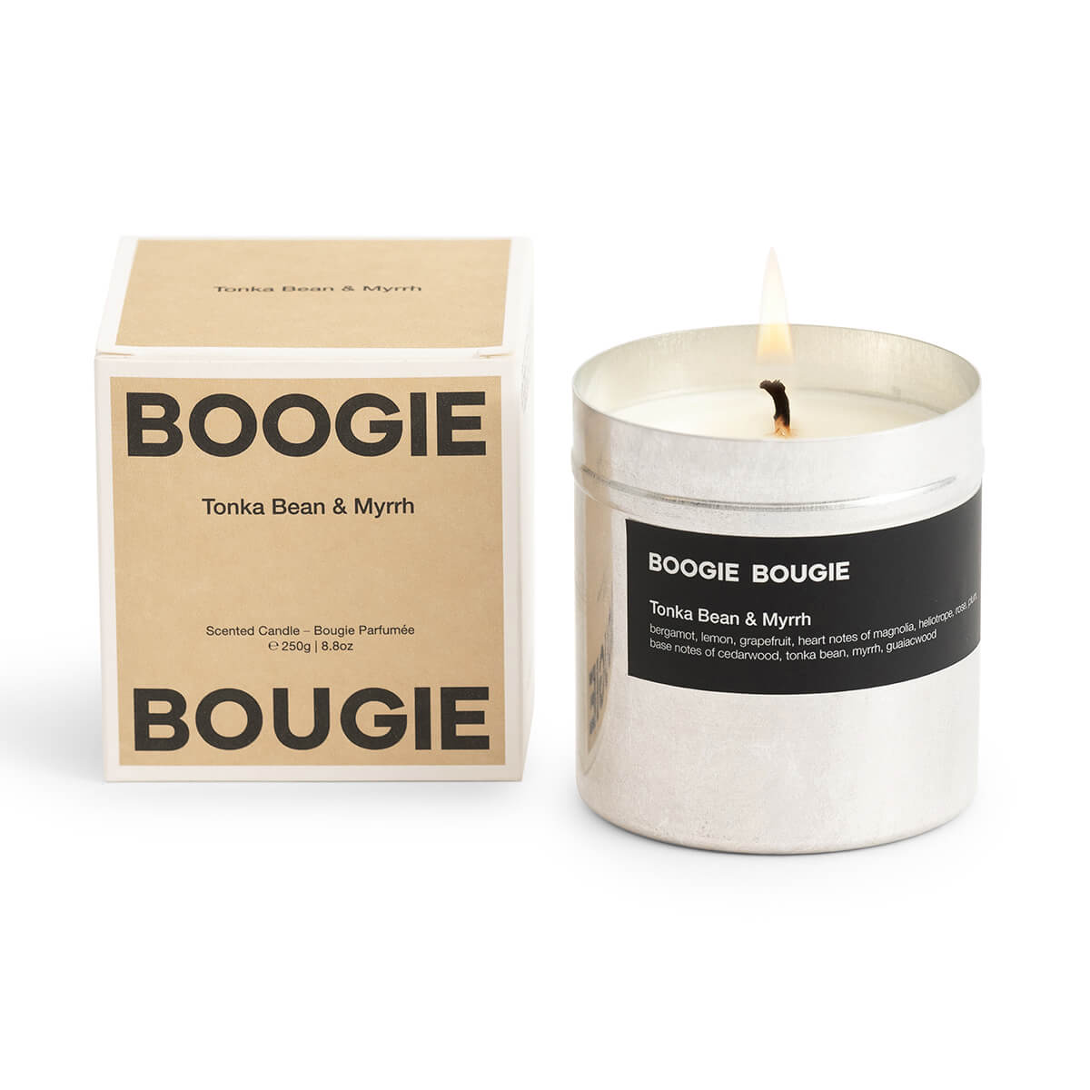 Tonka Bean & Myrrh Fragranced Candle by Boogie Bougie – Junior Edition