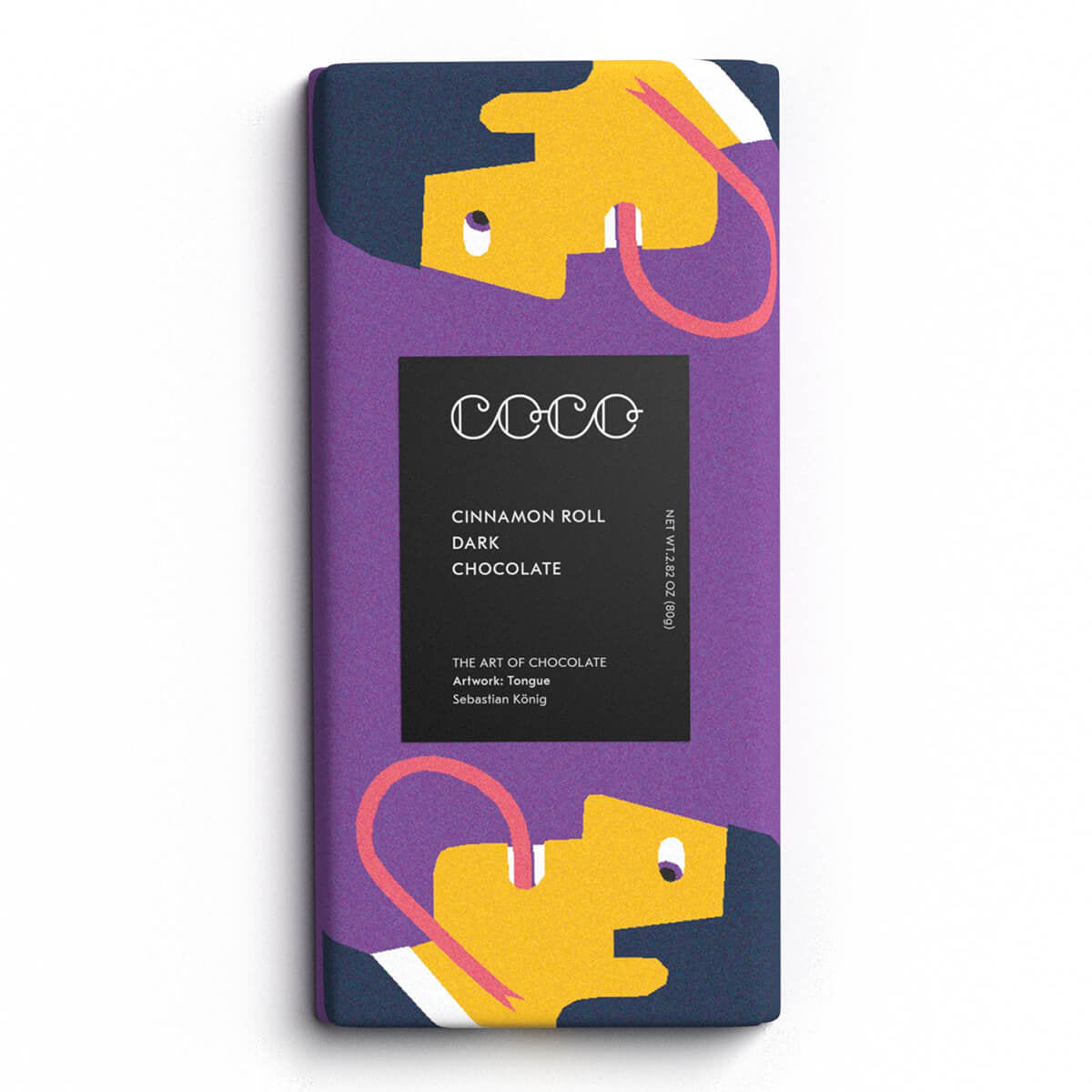Cinnamon Roll Dark Chocolate Bar by Coco Chocolatier – Junior Edition