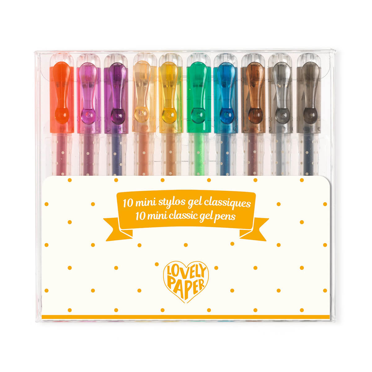 Mini Classic Gel Pens (Set of 10) by Djeco – Junior Edition