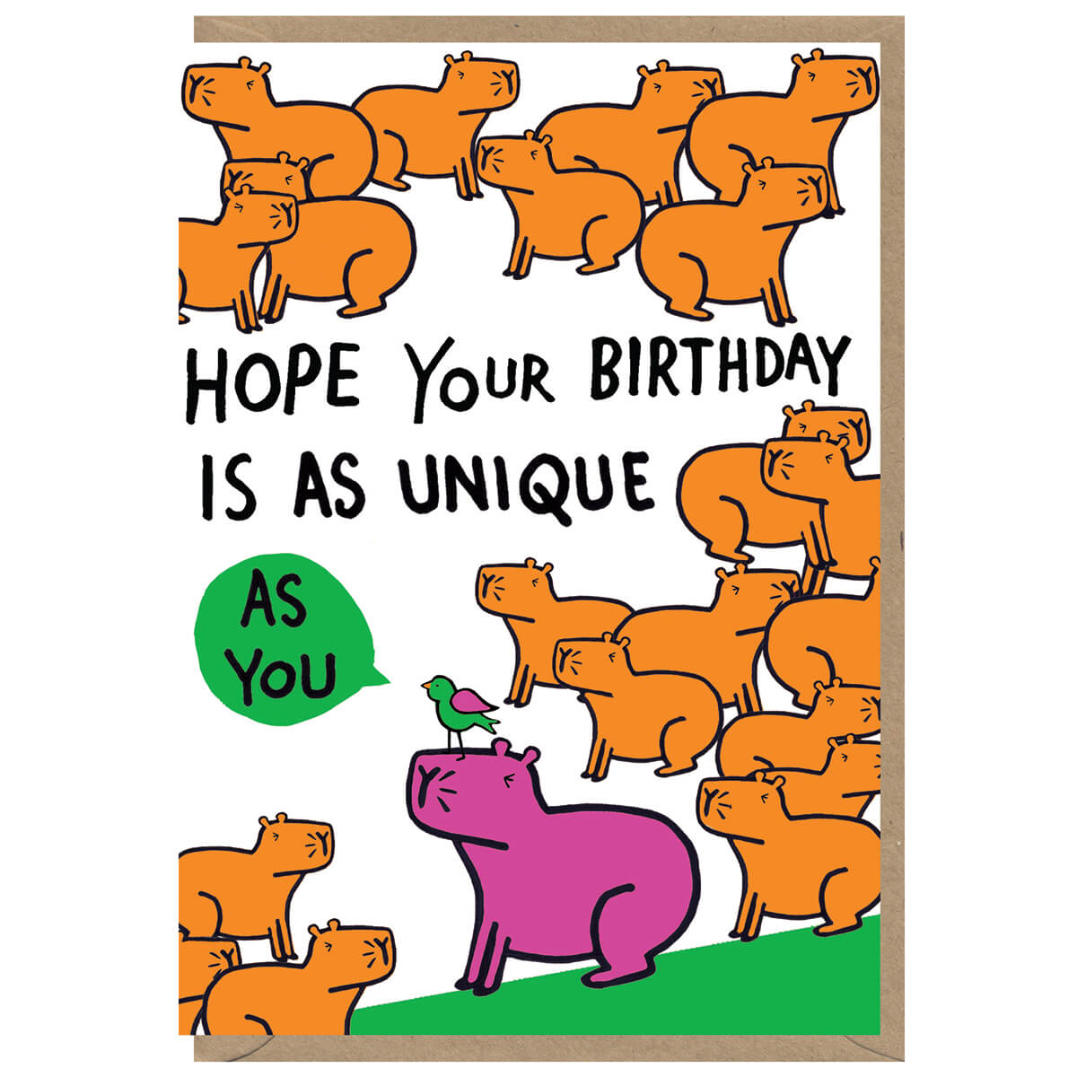 Unique as You Birthday Greetings Card by Dominic Early for Earlybird D ...