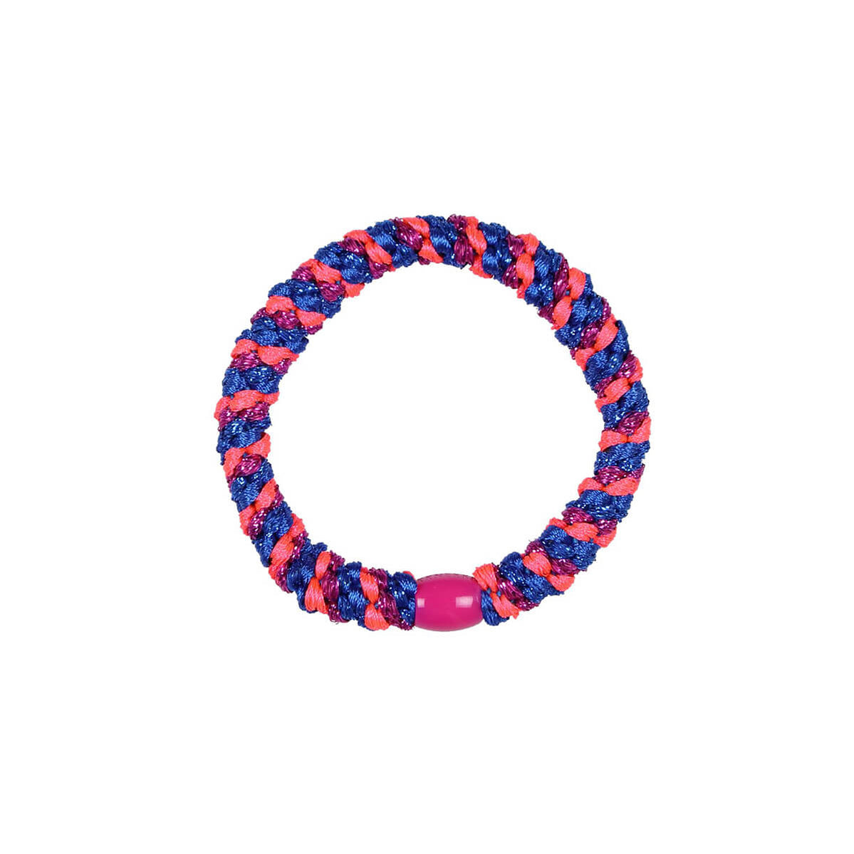 Kknekki Snag Free Hair Band in Electric Blue / Pink Glitter by Bon Dep ...