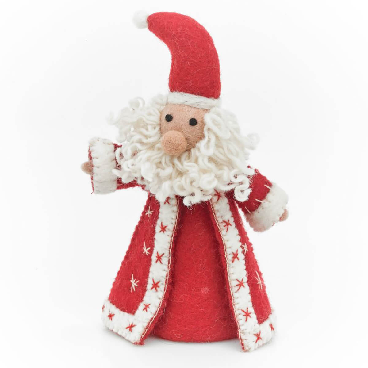 Jolly Santa Christmas Tree Topper by Felt So Good – Junior Edition