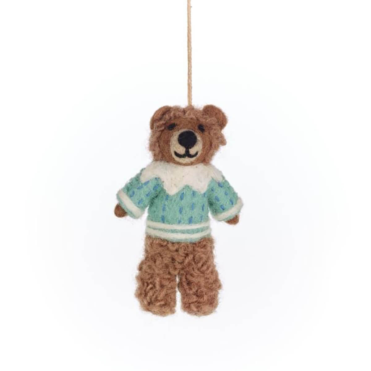 Bruce The Bear Hanging Decoration by Felt So Good – Junior Edition