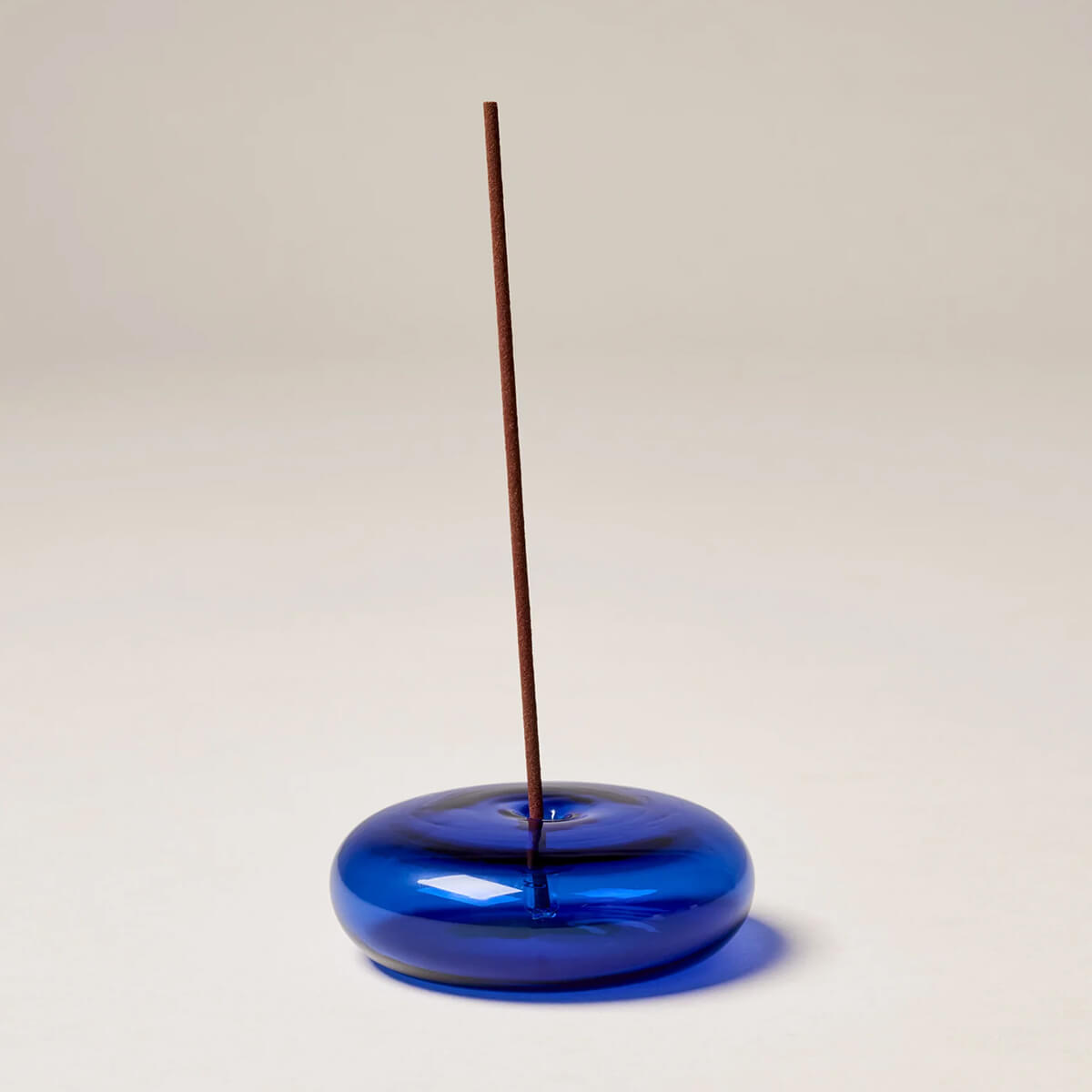 Glass Vessel Incense Holder in Cobalt by Gentle Habits – Junior Edition