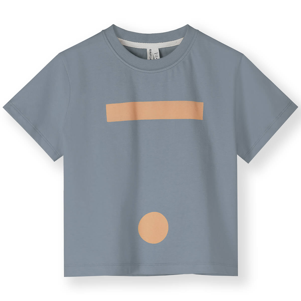Oversized Logo Tee in Stone Grey / Melon by Gray Label – Junior Edition