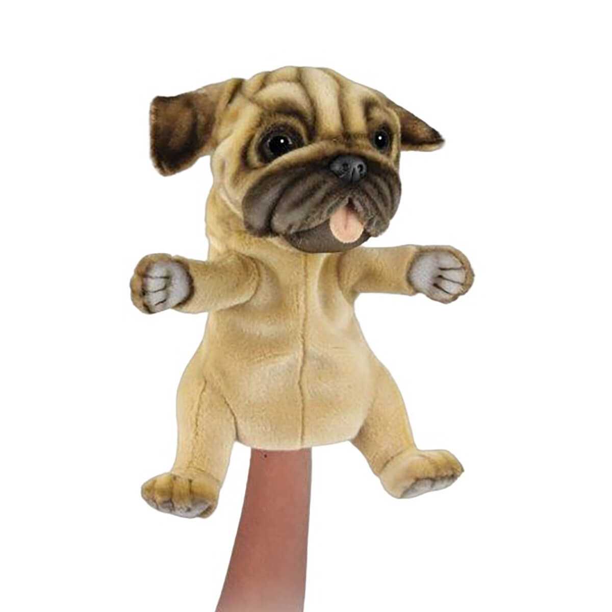Pug Puppet (27cm) by Hansa – Junior Edition