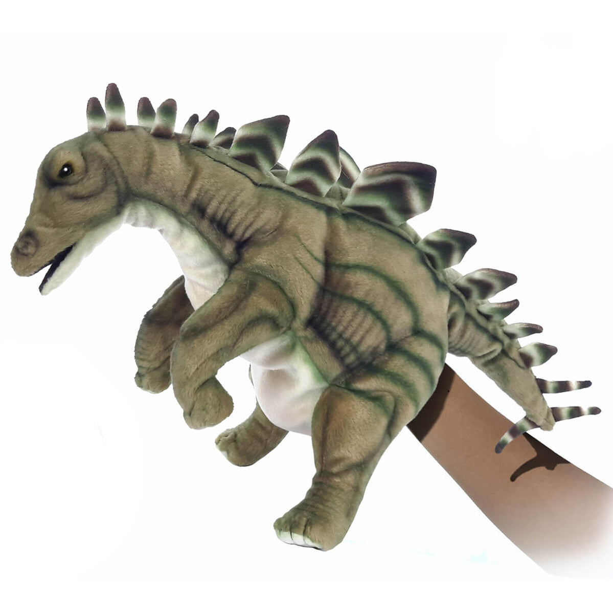 Stegosaurus Hand Puppet (40cm) by Hansa – Junior Edition