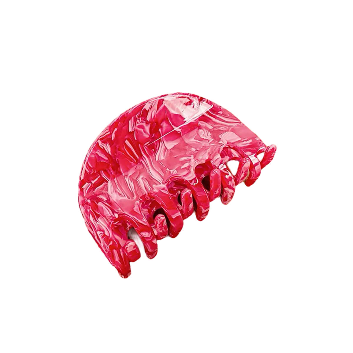 Hot Pink Marble Large Hair Claw by Hello Sakura – Junior Edition