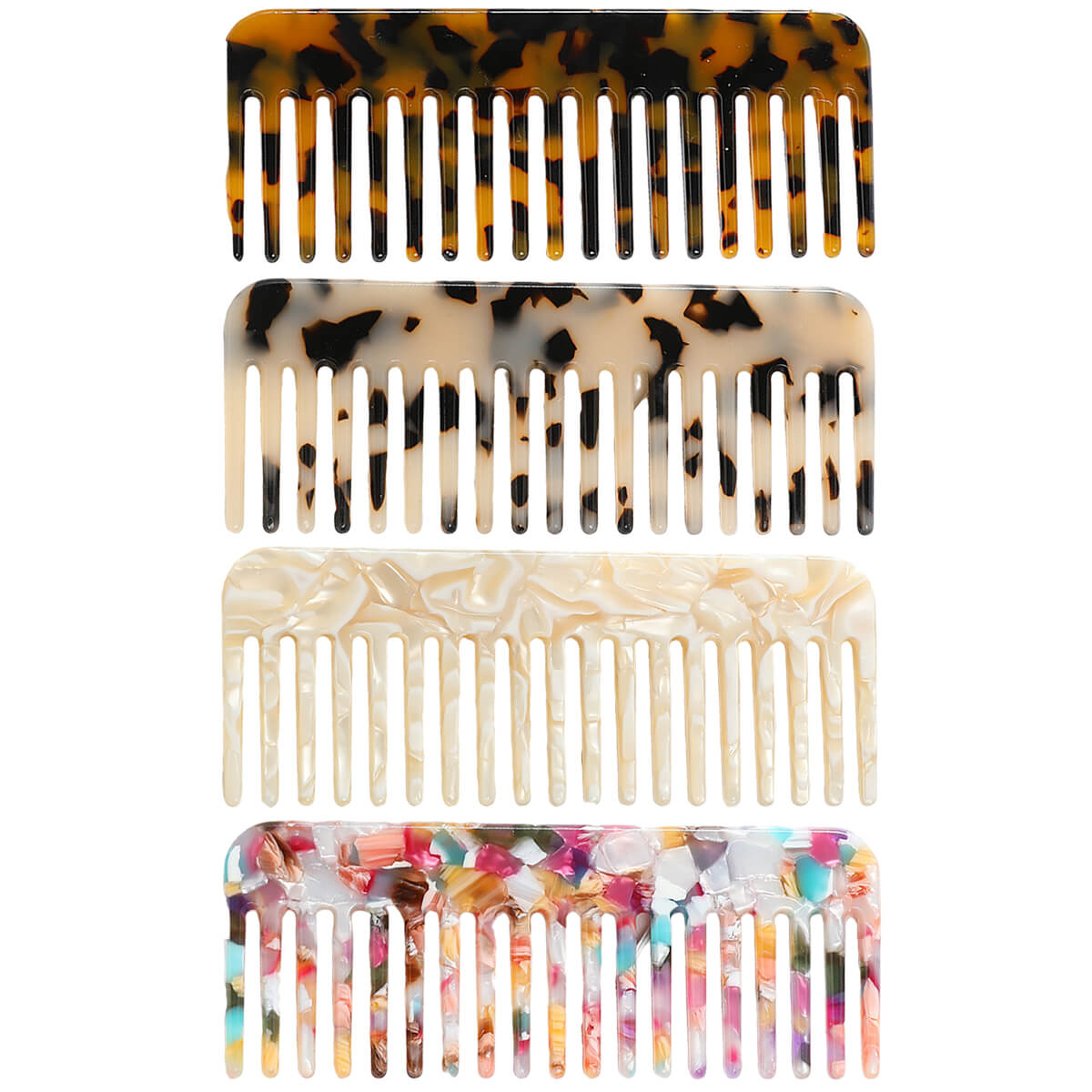 Acetate Wide Tooth Comb (11.5cm) in Various Colours by Hello Sakura ...