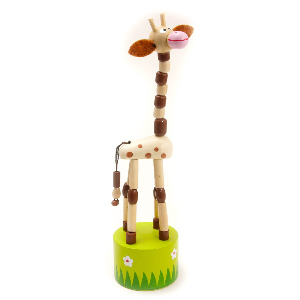 Jiggling Giraffe Push Up Toy by House Of Marbles – Junior Edition