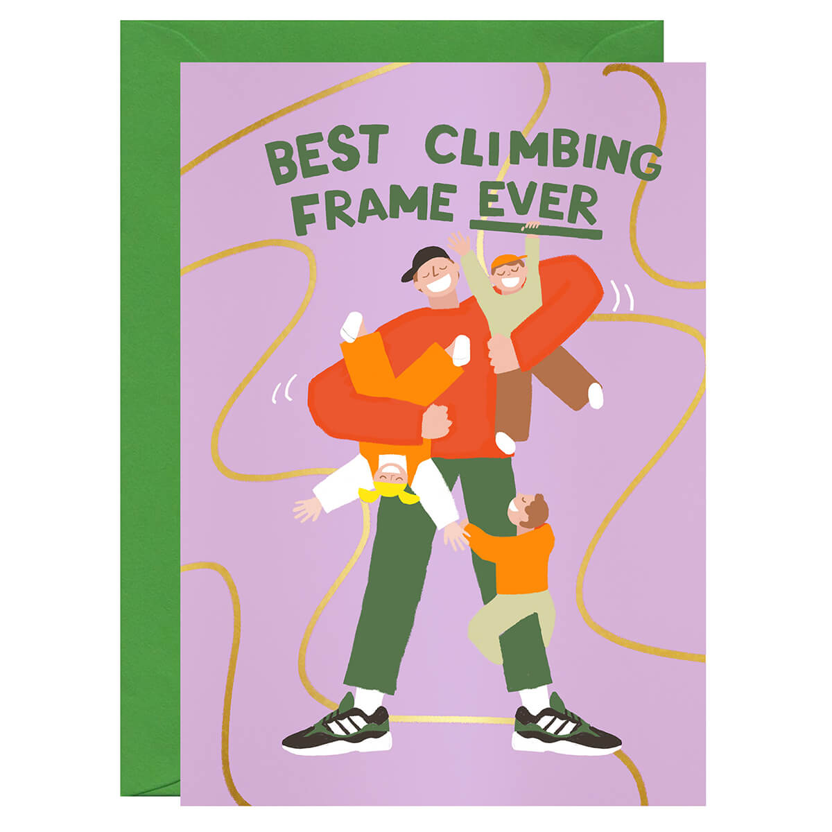 Best Climbing Frame Ever Greetings Card by Ickaprint – Junior Edition