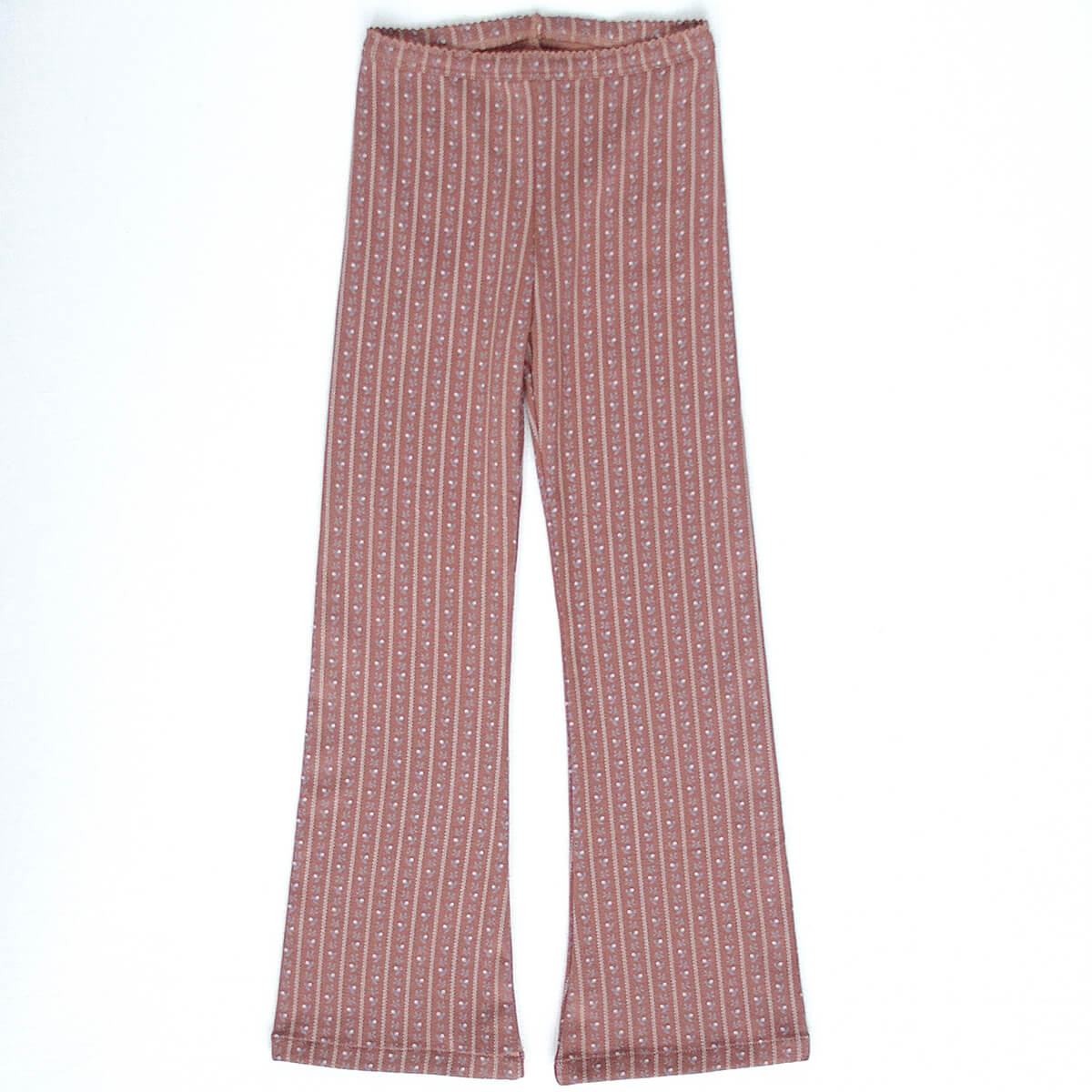 Pima Flare Pant in Wallpaper Lace Floral by Iver & Isla – Junior Edition